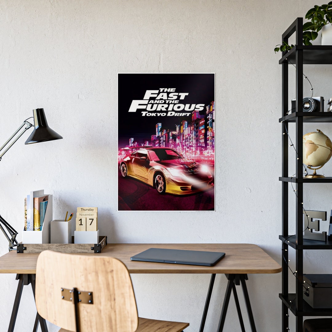 Fast and Furious Tokyo Drift Poster, Jdm Cars, Gift for Him, Car ...