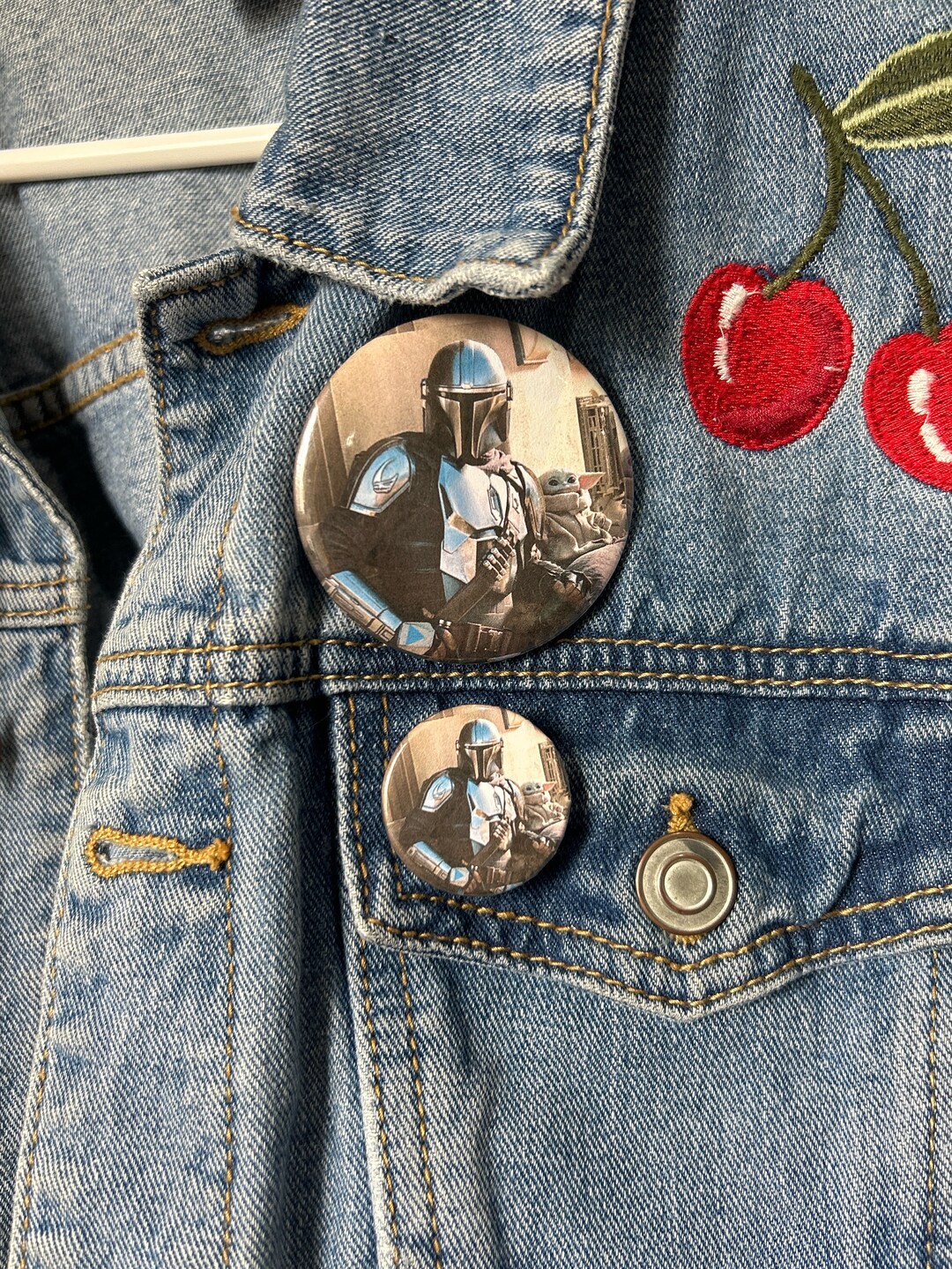 Mandalorian and Grogu Star Wars Button Pin Collectable for Backpack ...