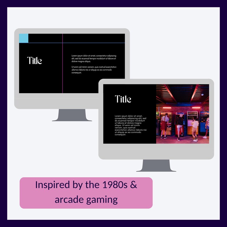 Unique 1980s Retro Slide Template for Corporate Events and Celebrations ...