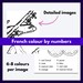French Vocabulary Color by Numbers Worksheet for Middle and High School ...
