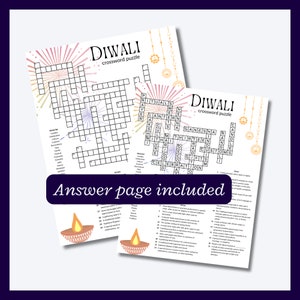 Diwali Crossword Puzzle: Trivia Game for Teens & Adults (digital ...