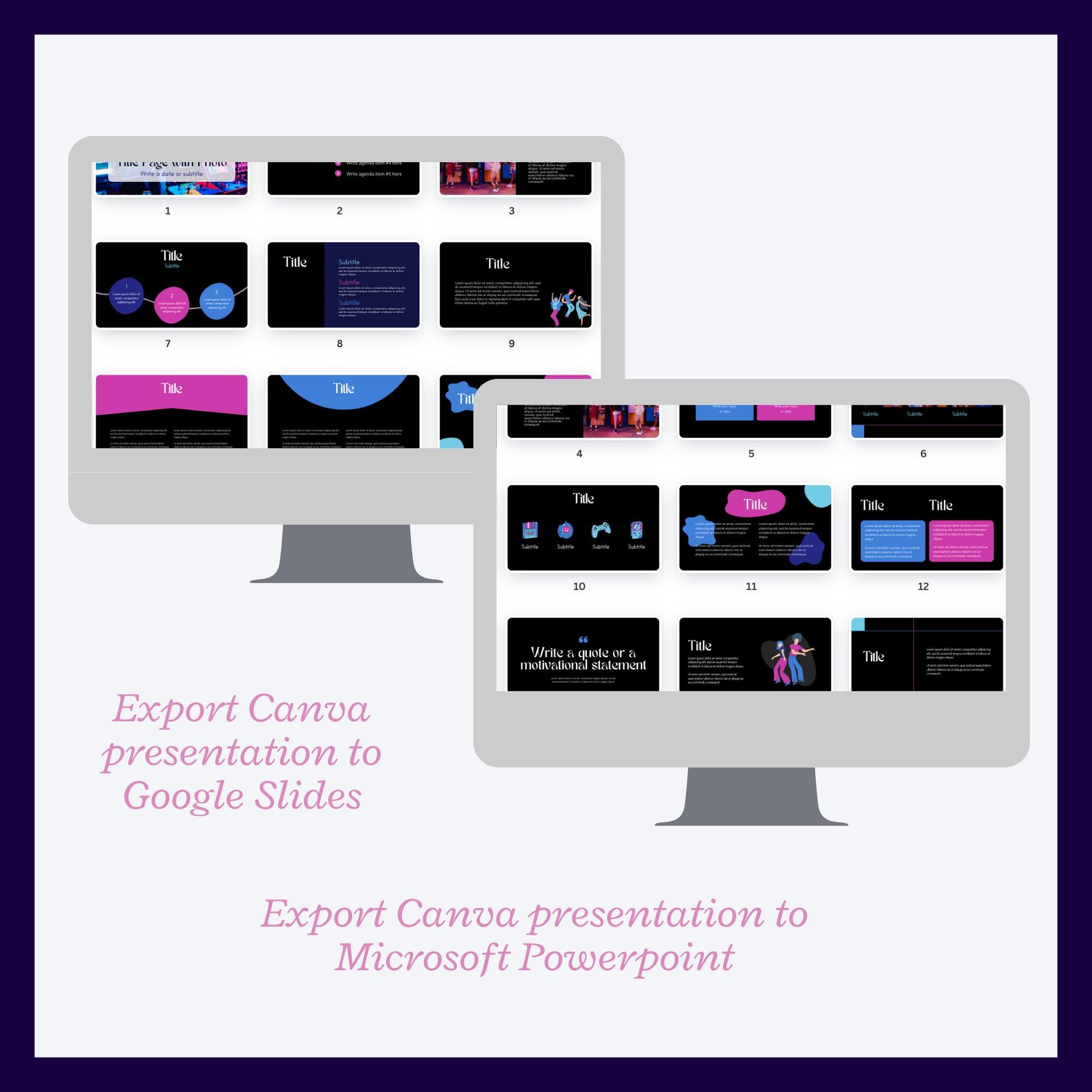 Unique 1980s Retro Slide Template for Corporate Events and Celebrations ...