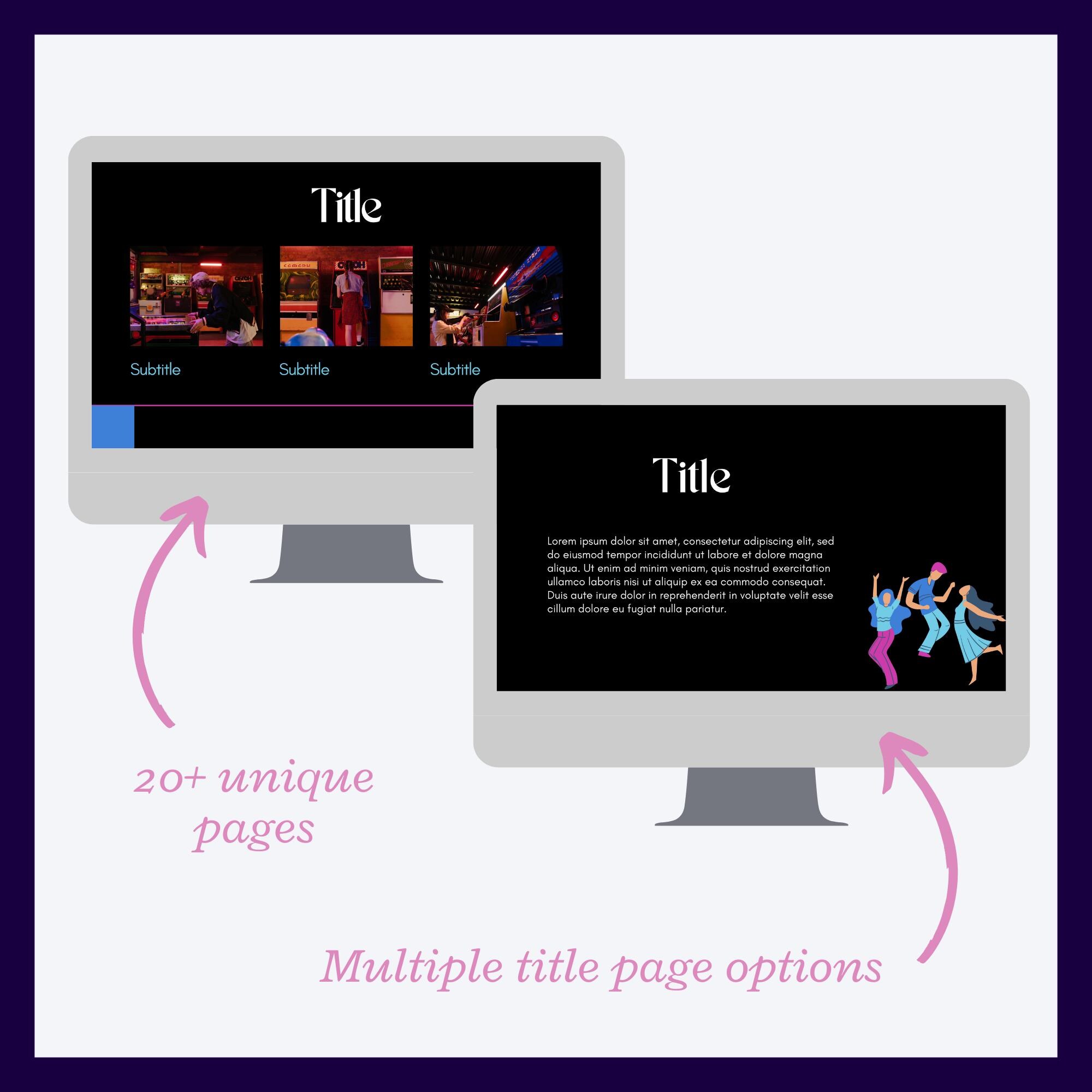 Unique 1980s Retro Slide Template for Corporate Events and Celebrations ...