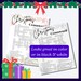 Hard! Christmas Crossword Puzzle for Christmas Parties. Great Non ...