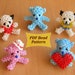 Animal Pattern Pdf, Beaded Bear Pdf, Beaded Teddy Pdf, Beaded Animal ...