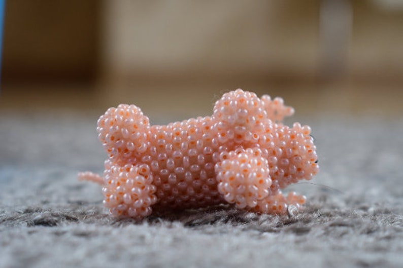 Cute Beaded Pig. You Can Do It With My Clear Easy Pattern. Pig Figurine ...