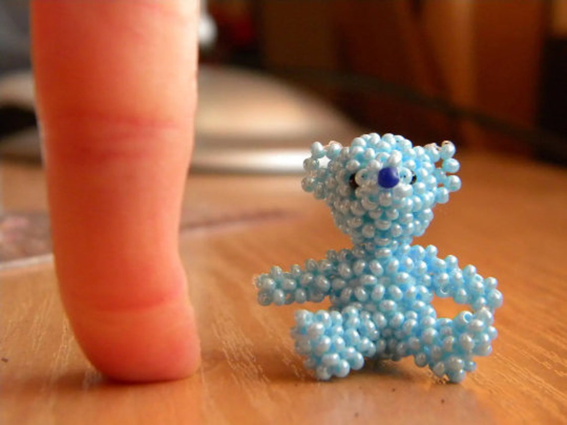 Animal Pattern Pdf, Beaded Bear Pdf, Beaded Teddy Pdf, Beaded Animal ...