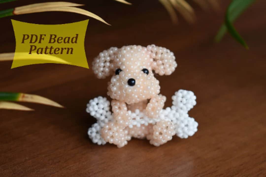 3D Tutorial Beaded Animals Kit, Custom Dog, Beaded Animals Pattern ...