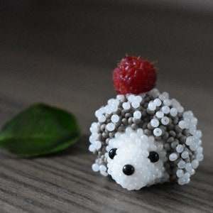 3D Bead Pattern, 3d Beading, Hedgehog Tutorial, Easy Beaded Animal ...