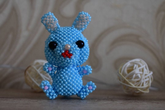 How to Make Easy Beaded Animal Rabbit. 3d Beading Tutorial, 3d Bead ...