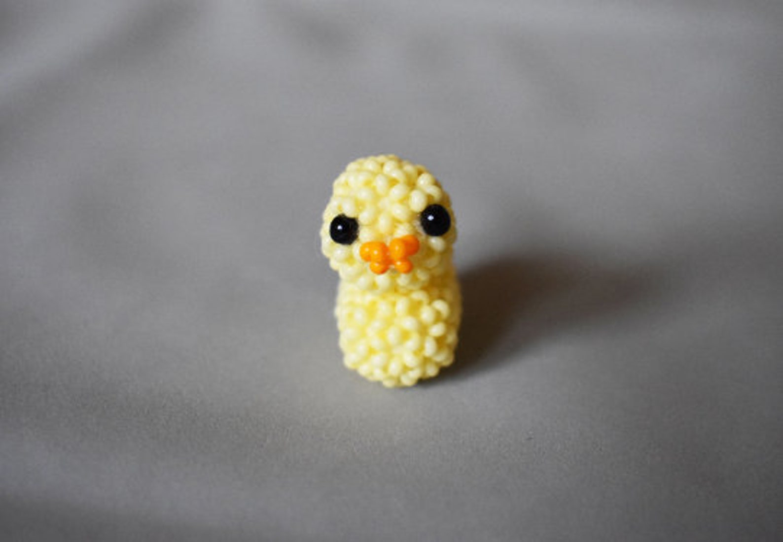 Beaded Yellow Duck Pdf. Beaded Animal Pattern. How to Make Beaded Toy ...