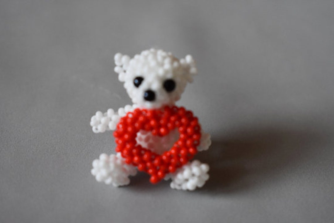 Animal Pattern Pdf, Beaded Bear Pdf, Beaded Teddy Pdf, Beaded Animal ...