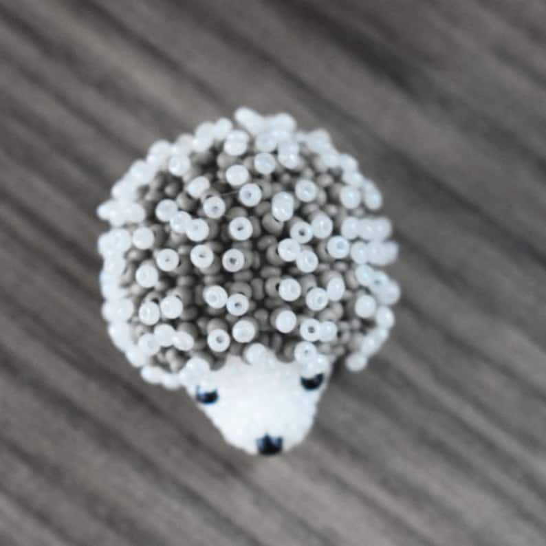 3D Bead Pattern, 3d Beading, Hedgehog Tutorial, Easy Beaded Animal ...