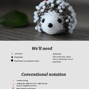 3D Bead Pattern, 3d Beading, Hedgehog Tutorial, Easy Beaded Animal ...