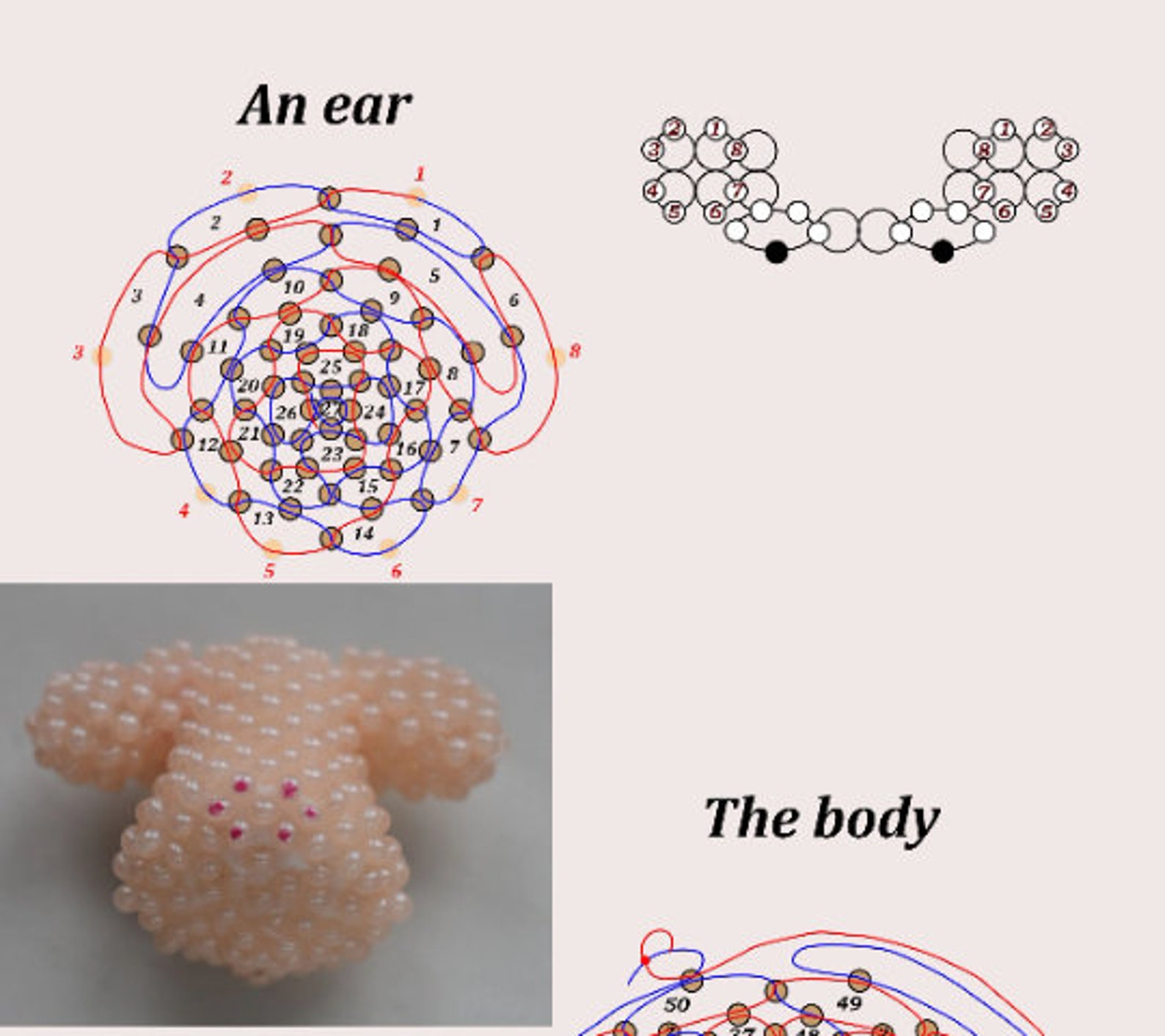3D Tutorial Beaded Animals Kit, Custom Dog, Beaded Animals Pattern, Bead Toy Pattern, 3d Beading ...