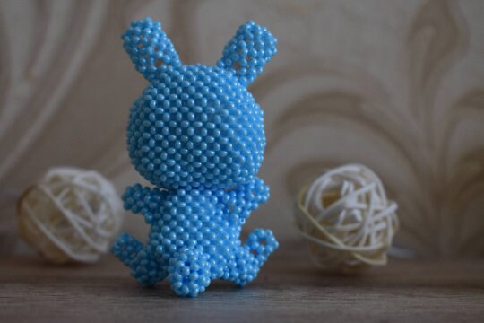 How to Make Easy Beaded Animal Rabbit. 3d Beading Tutorial, 3d Bead Patterns. - Etsy