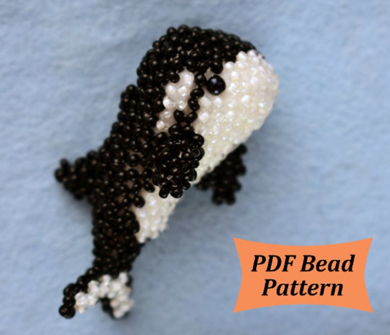 Killer Whale Pattern, 3d Beading Pattern, Sea Pattern, Killer Whale ...
