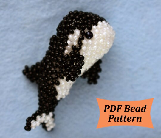 Killer Whale Pattern, 3d Beading Pattern, Sea Pattern, Killer Whale ...