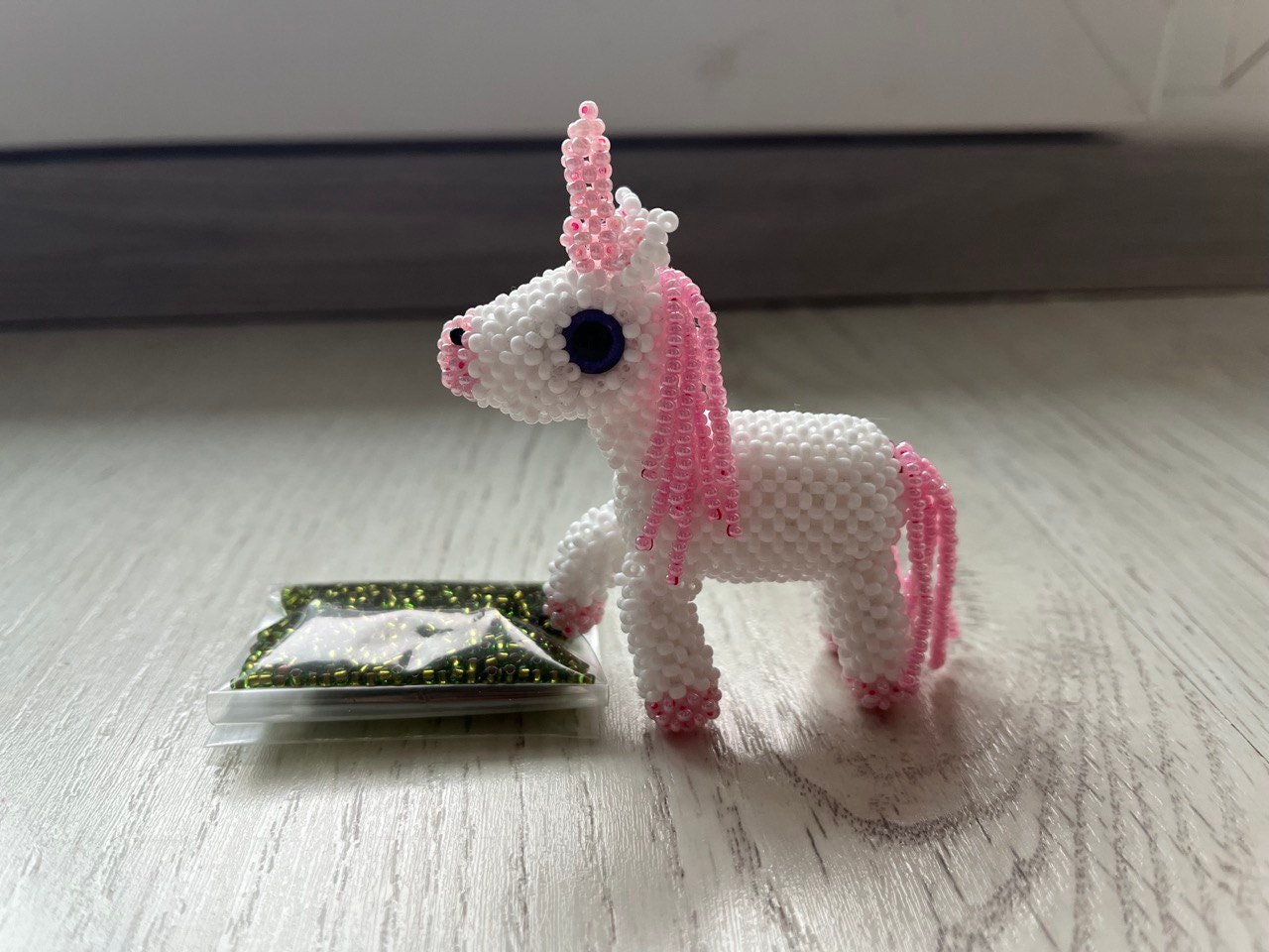Beading Tutorial Unicorn. How to Make Unicorn Pdf Pattern. Beaded ...