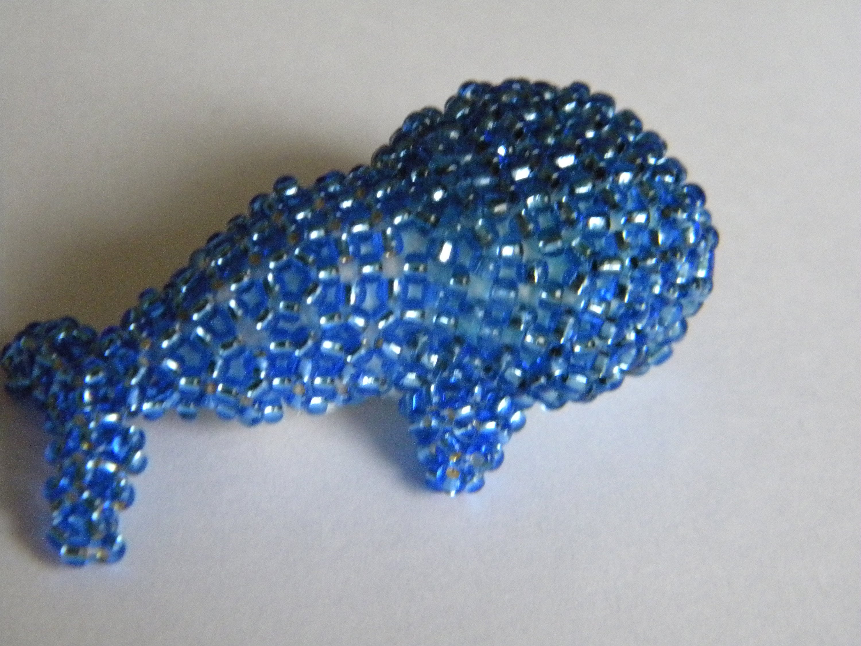 PDF Beaded Fish Pattern. How to Make Beaded Whale. Beaded Animal Easy ...