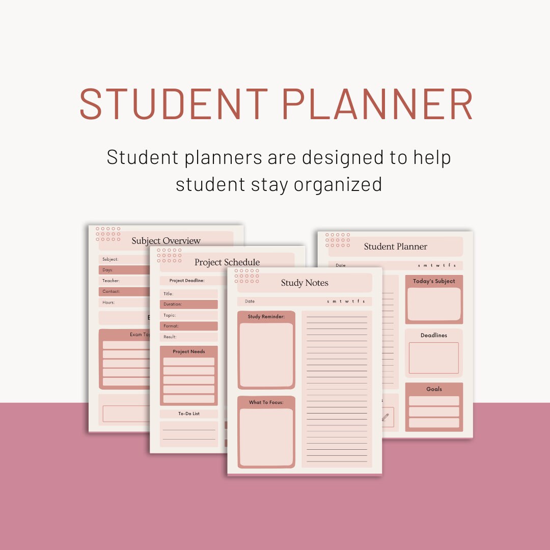Student Planner, templates, Planner Templates, Goodnotes Planner ...
