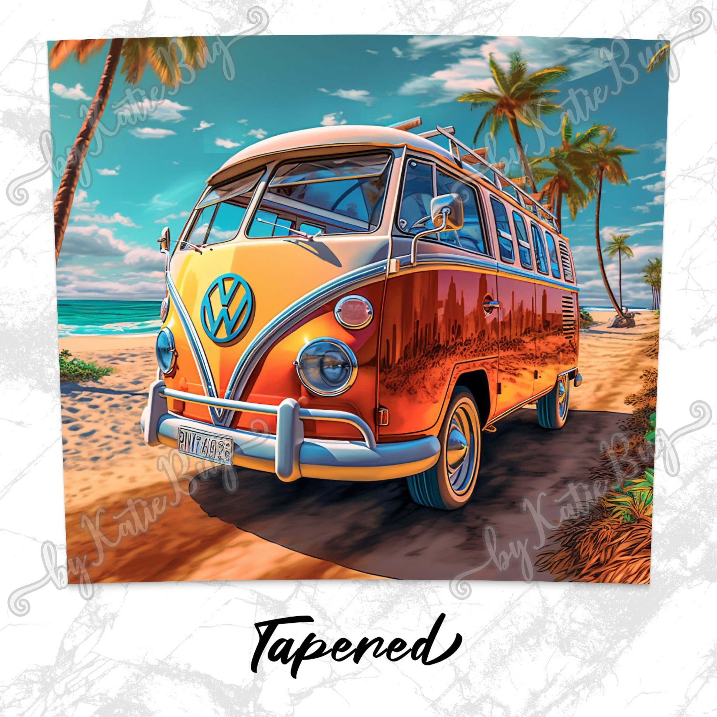 VW Bus Tumbler Wrap 20 Oz Skinny Straight & Tapered Tumbler Sublimation ...