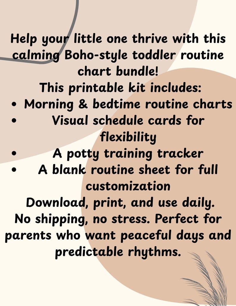 Instant Downloadable Daily Routine Charts for Toddlers and Babies ...
