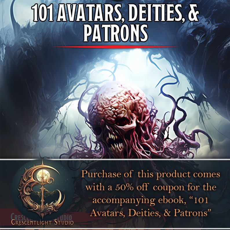 Dnd -101 Avatar, Deities, and Patrons Portrait Pack. Perfect for ...