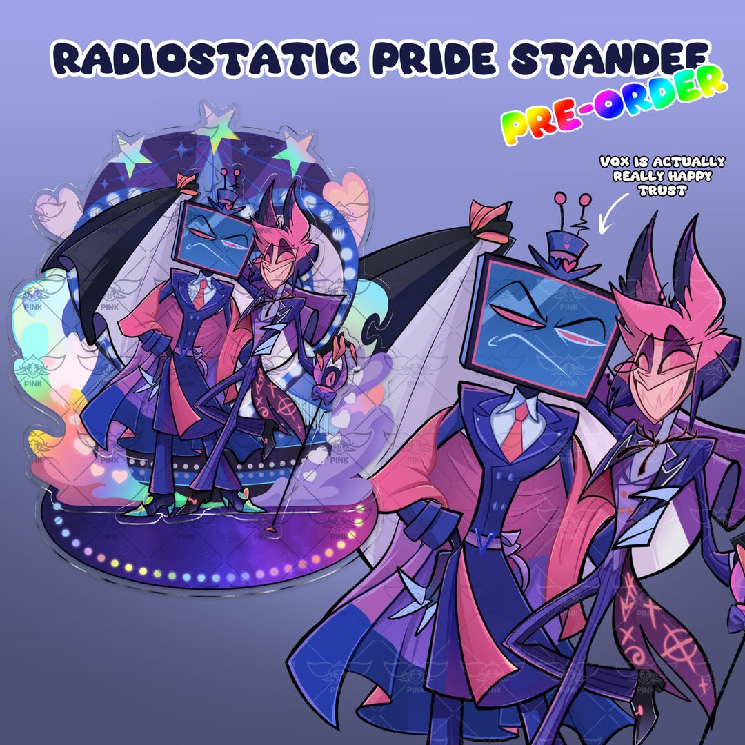 Hazbin Hotel Radiostatic Pride Standee - Etsy