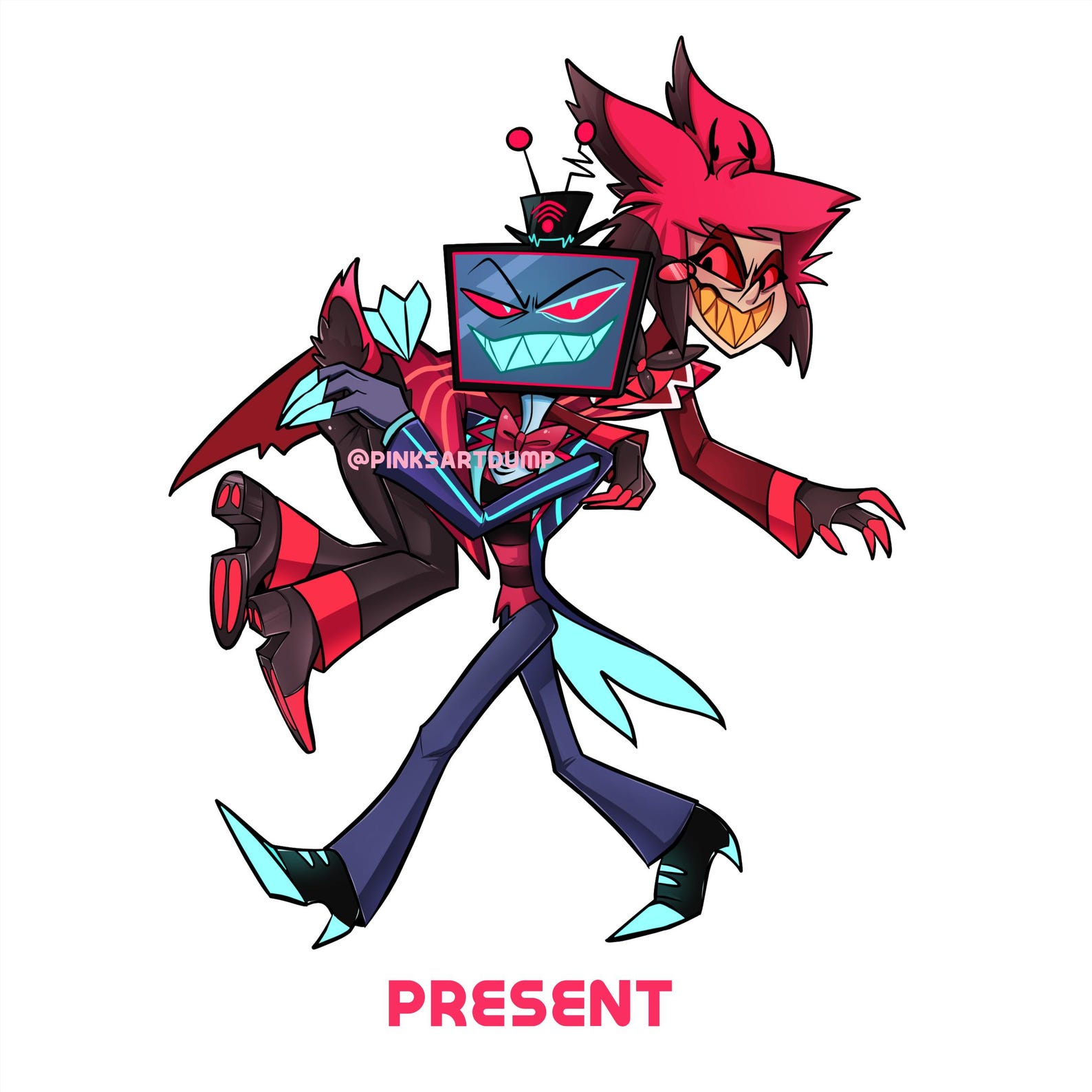 Hazbin Hotel Radiostatic Vox Alastor Acrylic Standee - Etsy