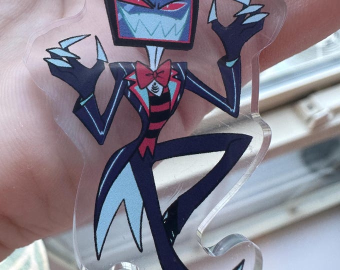 Vox Hazbin Hotel Phone Charm Keychain - Etsy