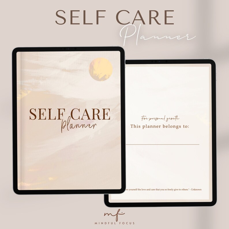 Self Care Planner Self Care Journal Goodnotes Planner iPad Planner ...