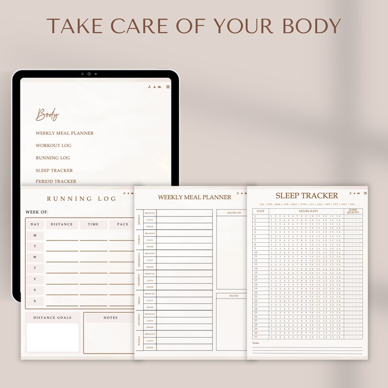 Self Care Planner Self Care Journal Goodnotes Planner - Etsy