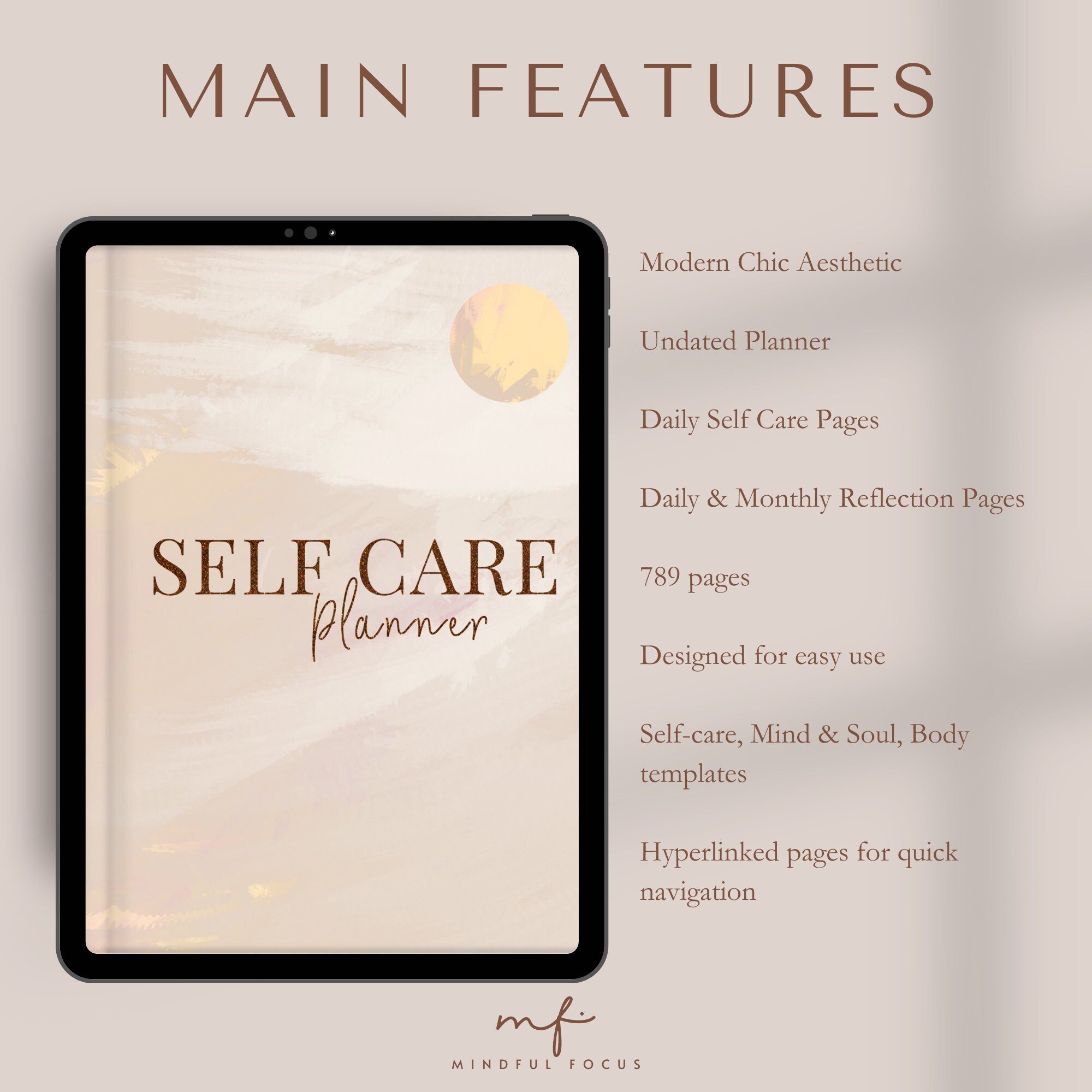 Self Care Planner Self Care Journal Goodnotes Planner iPad Planner ...