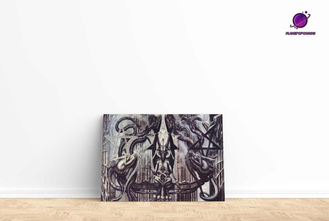 Maybe Today Satan Themed Wall Art Satanic Canvas Satan Wall - Etsy