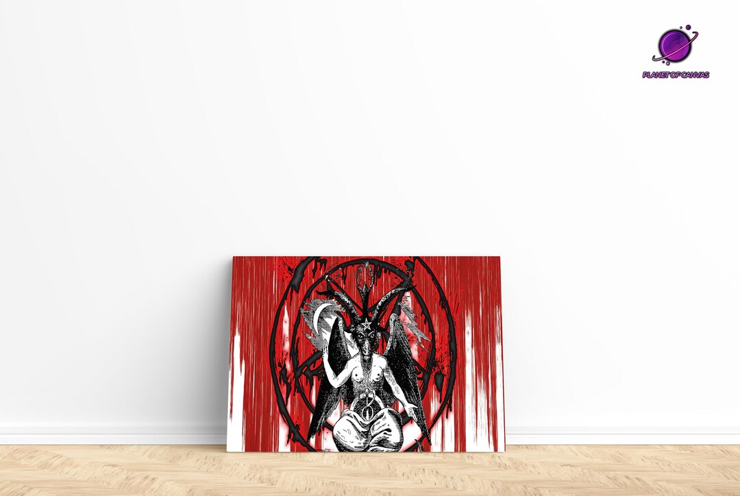 Church of Satan Canvas, Satanic Canvas, Maybe Today Satan Themed Wall ...