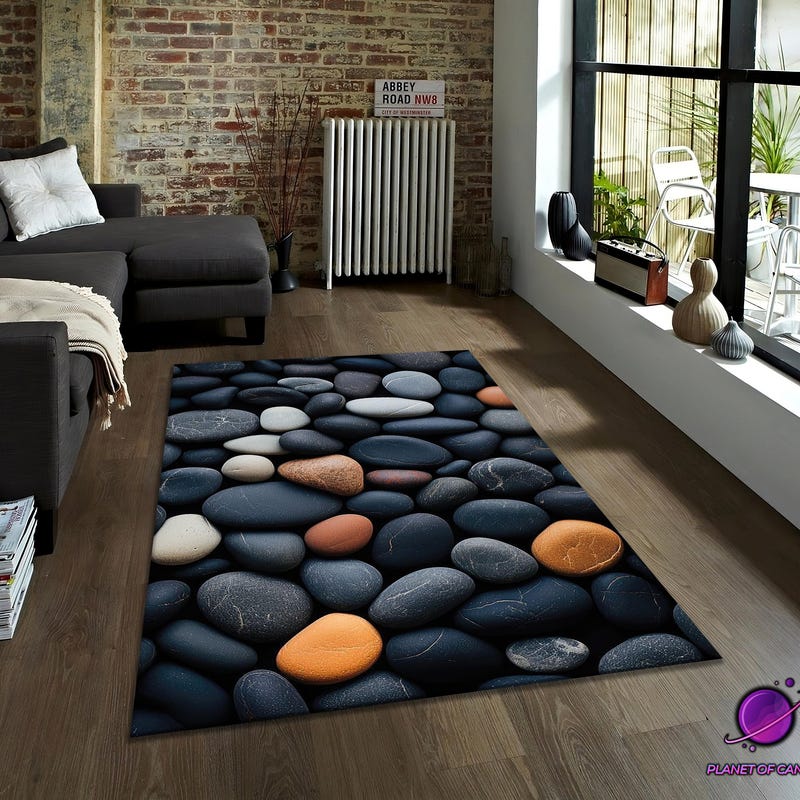 River Rock Rug - Etsy