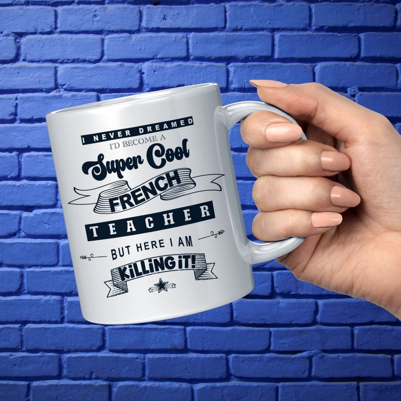 French Teacher Gift Idea, French Teacher Coffee Mug, French Vibes Tea ...