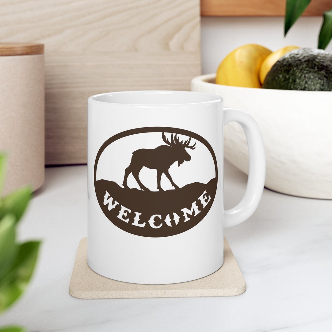 Moose Welcome Mug Guests House Guests Airbnb Guests Welcome Gift for ...