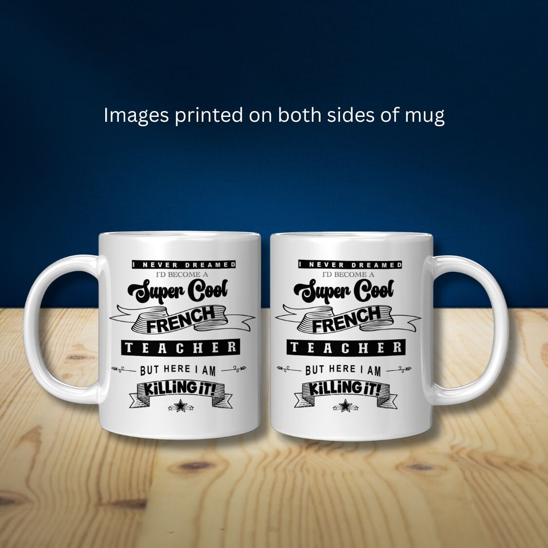 French Teacher Gift Idea, French Teacher Coffee Mug, French Vibes Tea ...