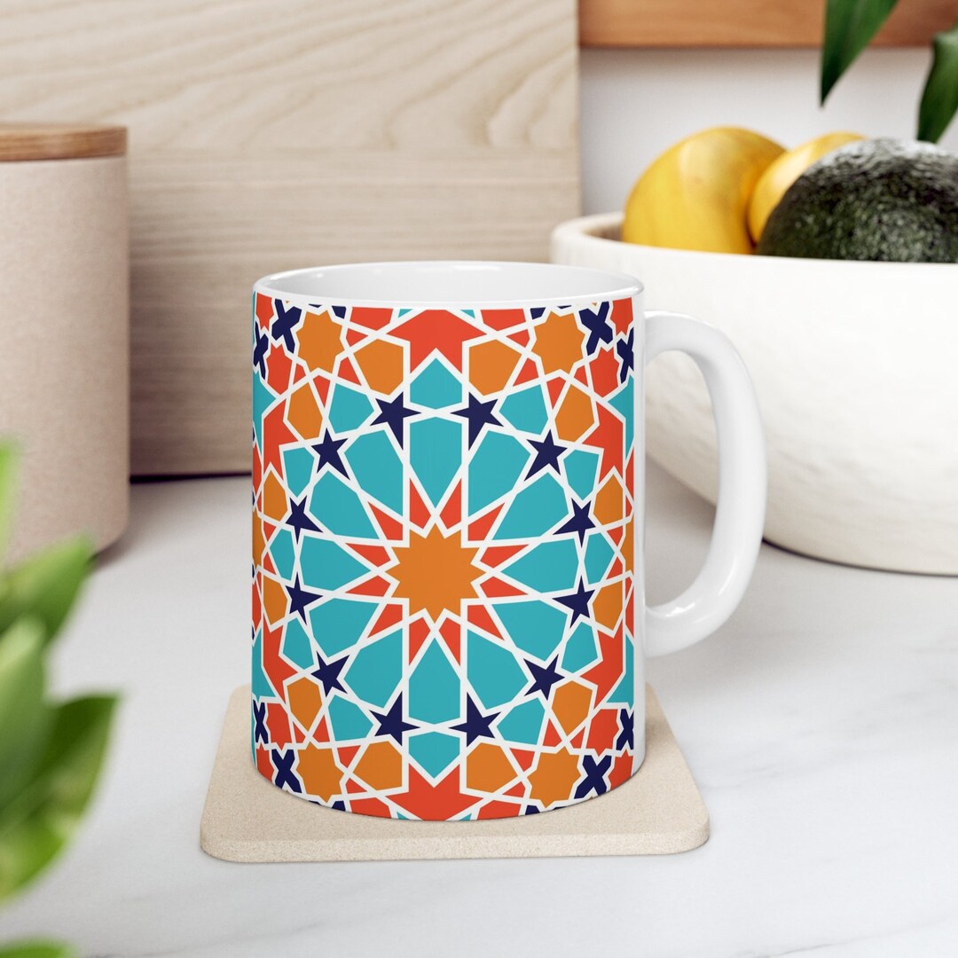 Moroccan Tile Coffee Mug Moroccan Decor Gift Moorish Pattern Gift ...