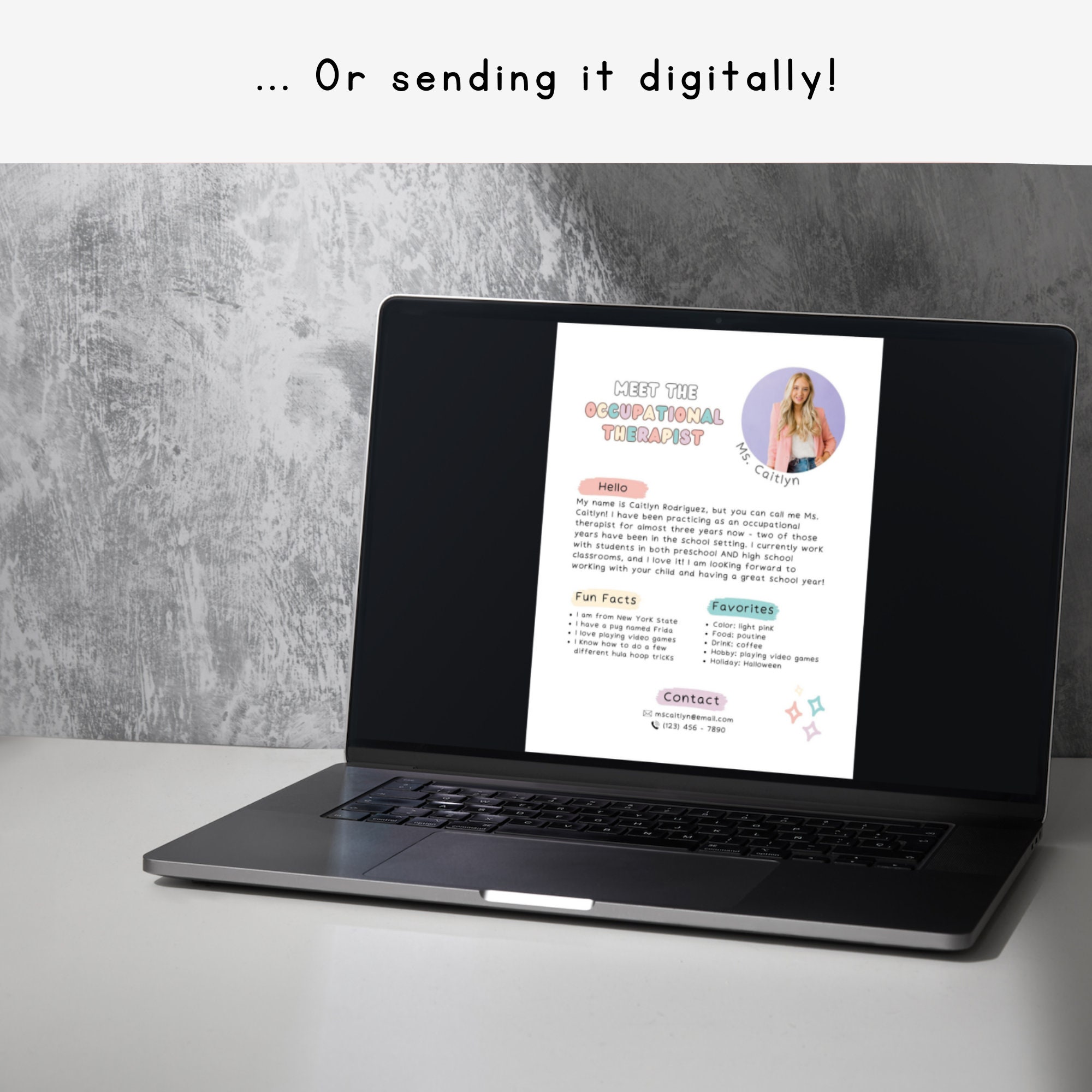 Meet the Occupational Therapist / OT Editable Canva Template - Etsy ...