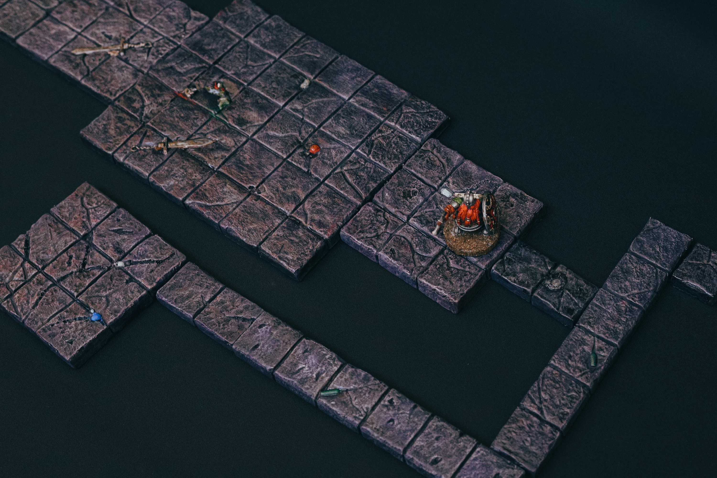 Dungeon Tiles Modular, Highly Detailed skulls, Swords, Potions, Traps ...