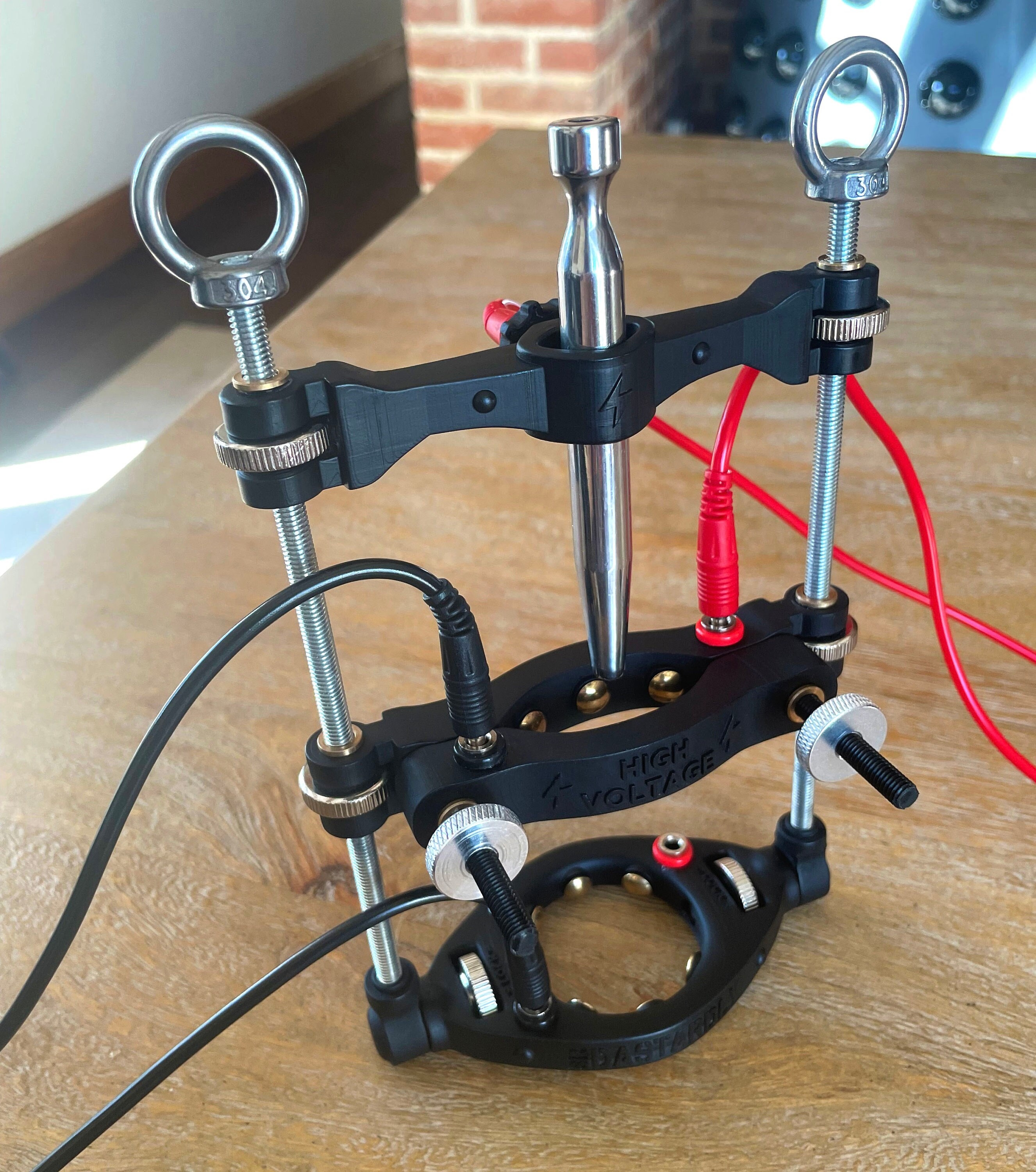 Penis Stretching Electro Rack E-stim Cock Electrode CBT Ultimate Dick ...