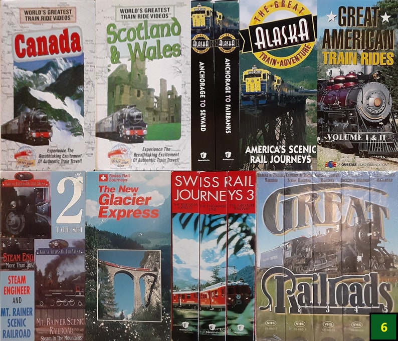 Large Collection of VHS Train Videos - Etsy