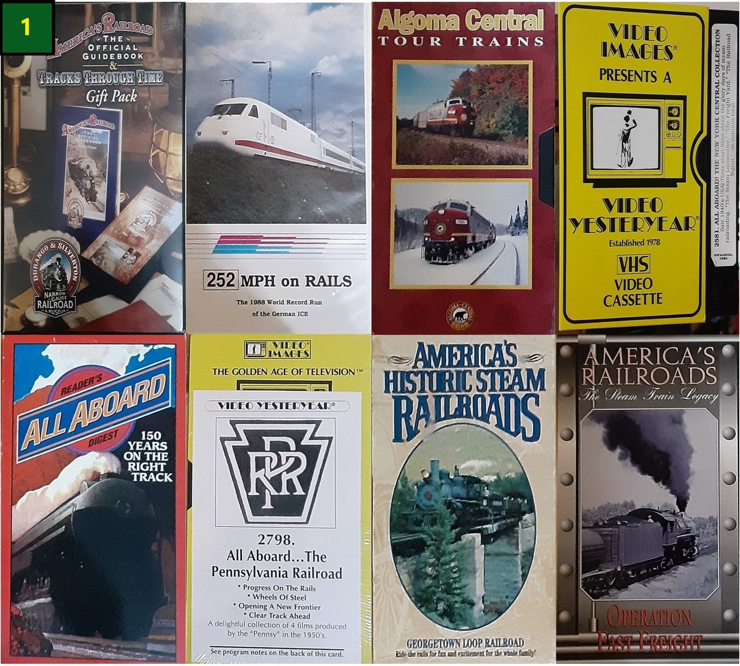 Large Collection of VHS Train Videos - Etsy