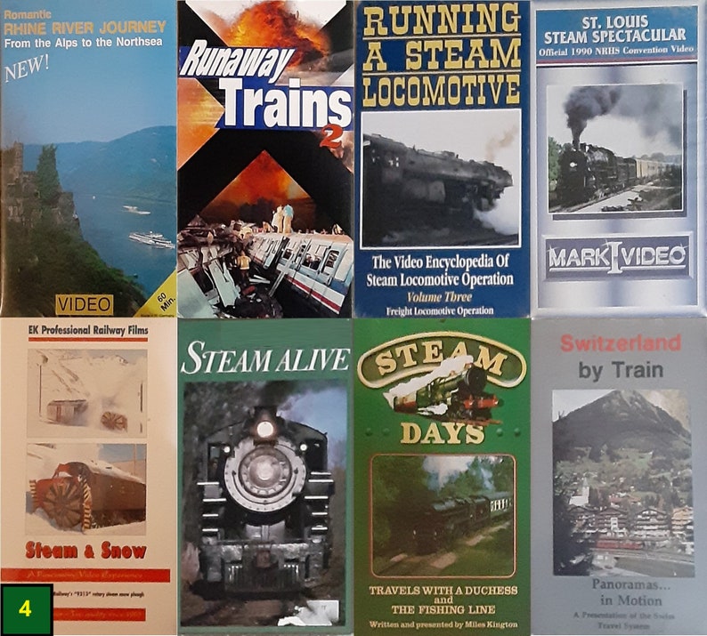 Large Collection of VHS Train Videos - Etsy