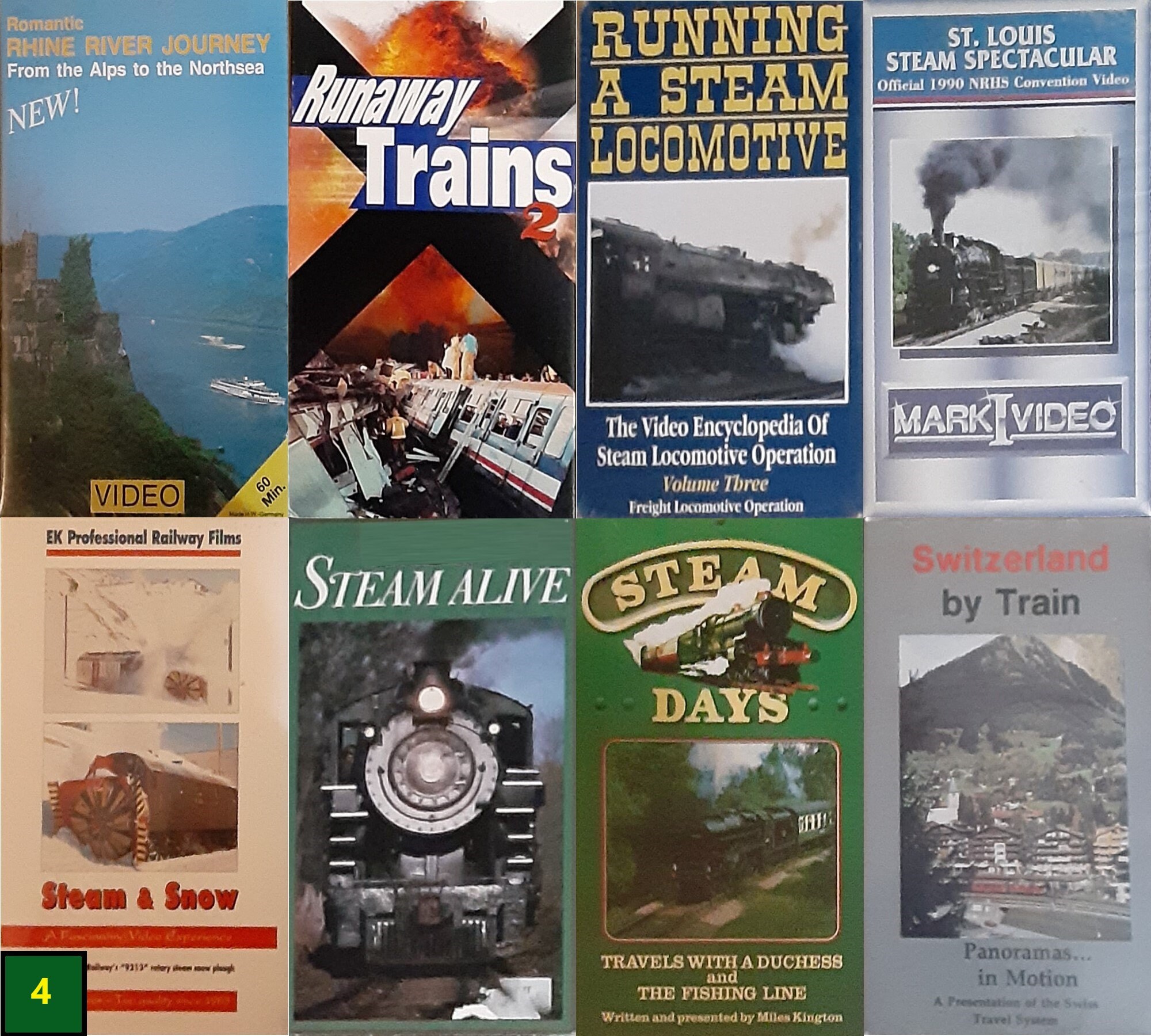 Large Collection of VHS Train Videos - Etsy