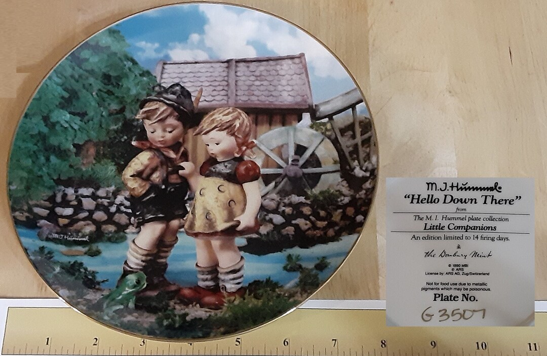Set of Limited Edition Hummel Plates by Danbury Mint - Etsy