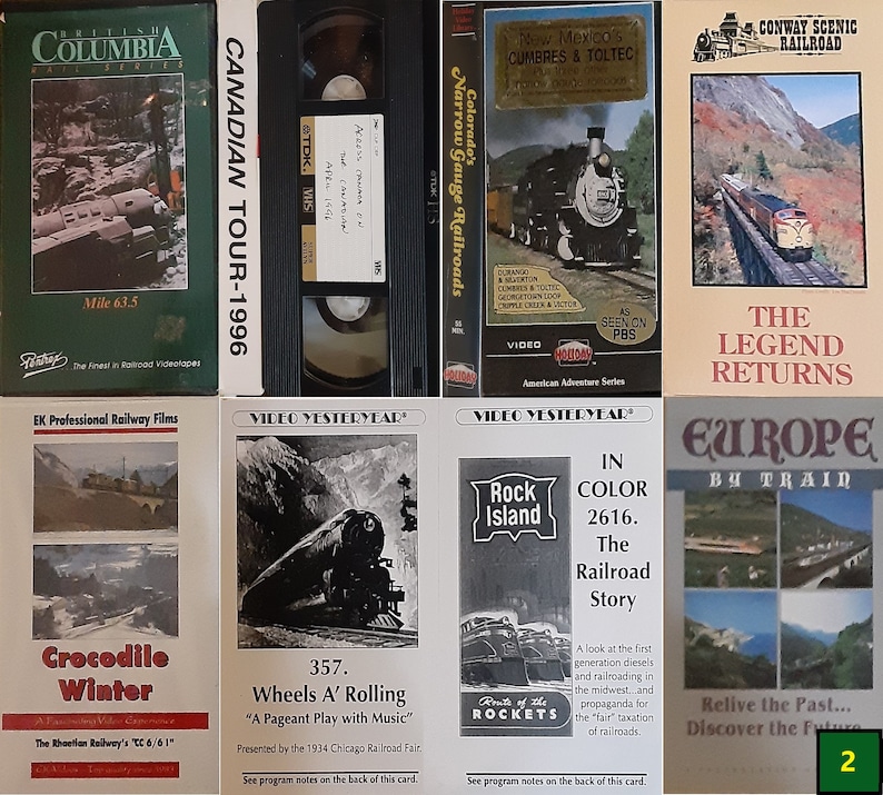 Large Collection of VHS Train Videos - Etsy